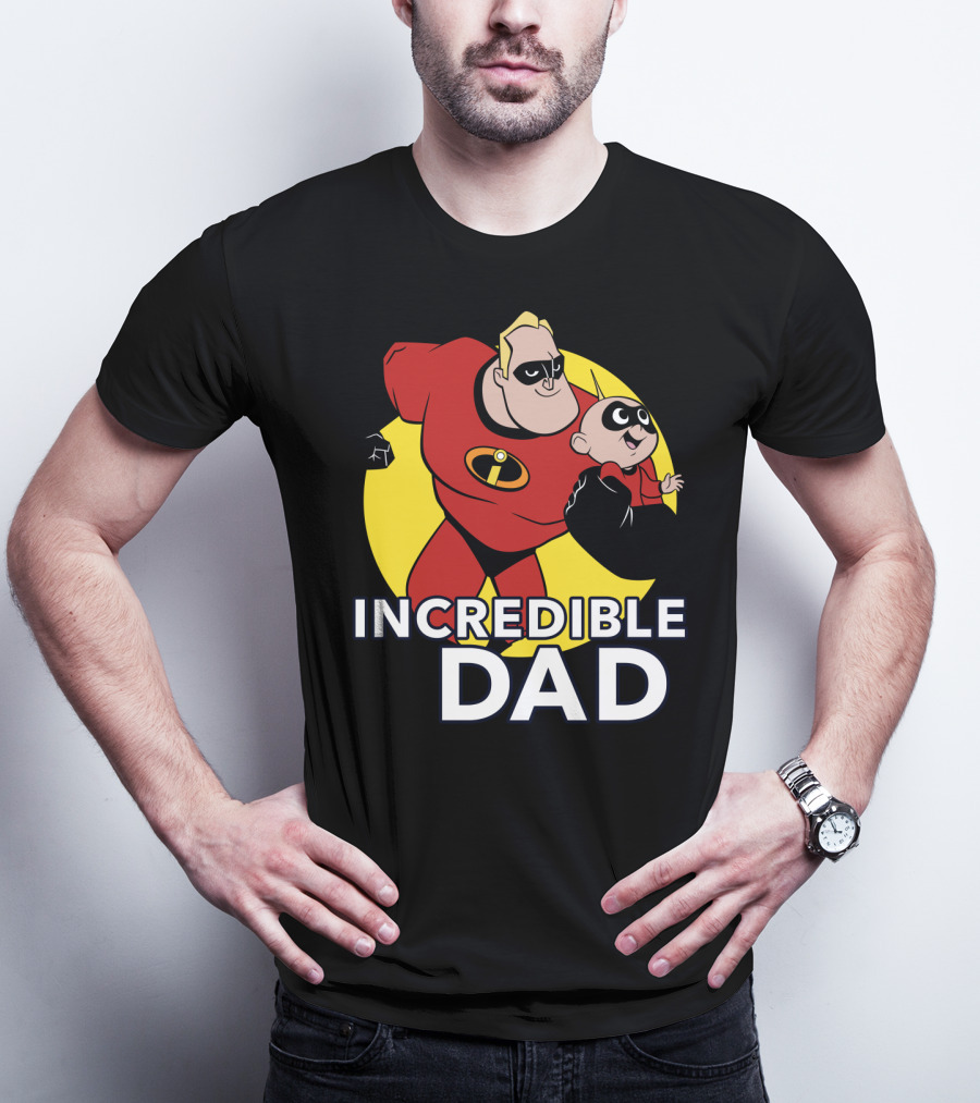 Disney Pixar Incredibles 2 Incredible Dad Jack Jack And Dad T-Shirt