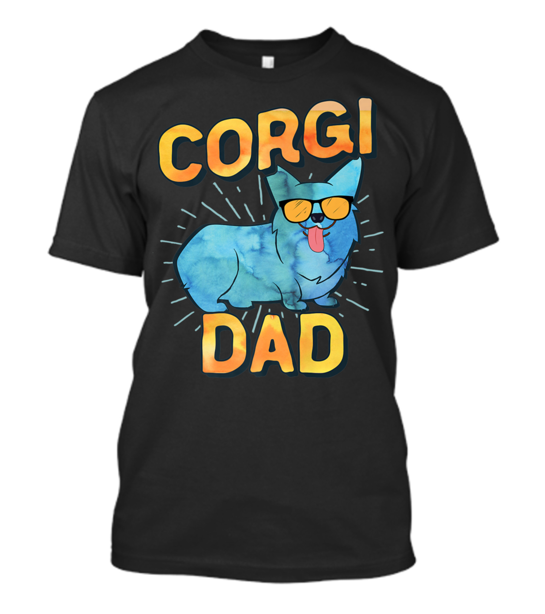 Corgi Dad Men Pembroke Welsh Corgi Sunglasses 85 T-Shirt