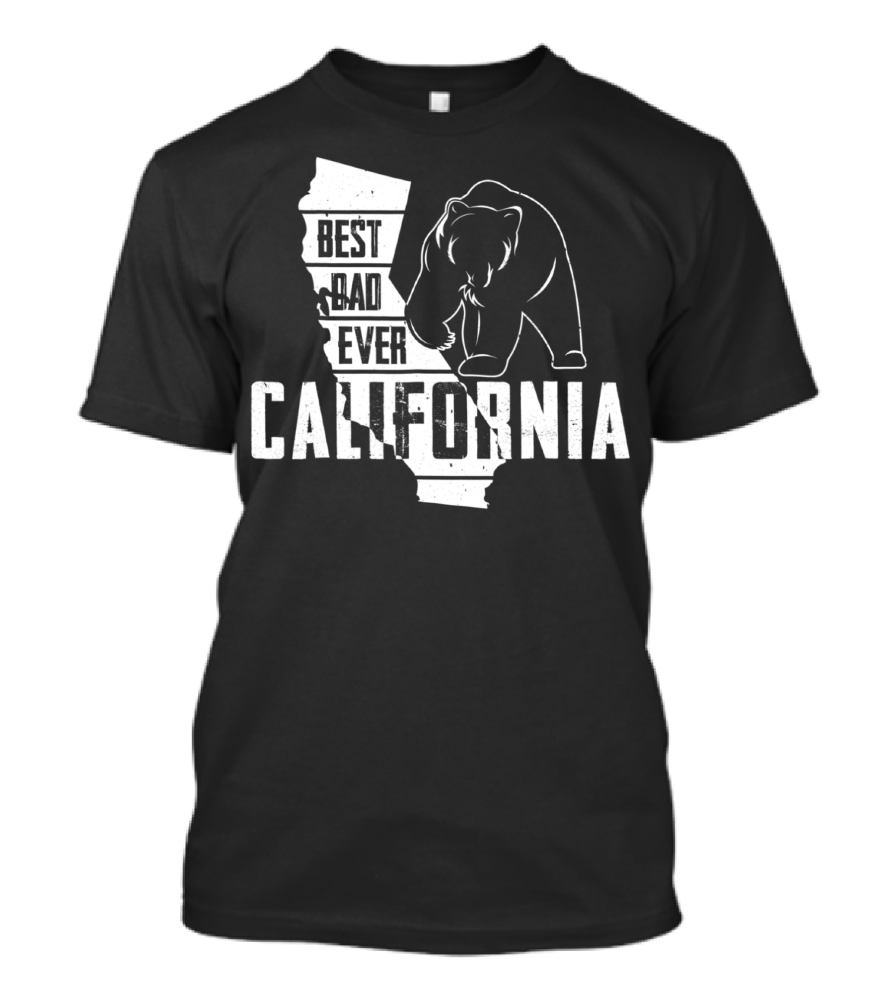 Best Dad Ever California Bear State Pride T-Shirt