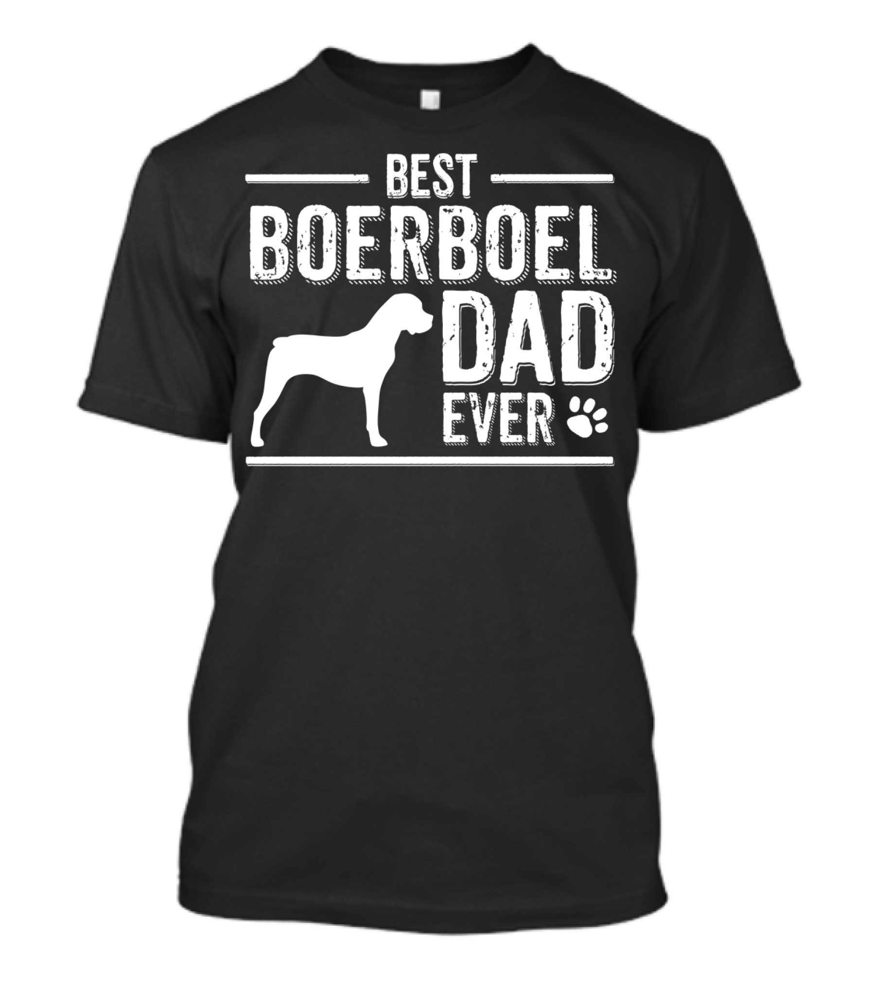 Best Boerboel Dad Ever Paw Prints T-Shirt