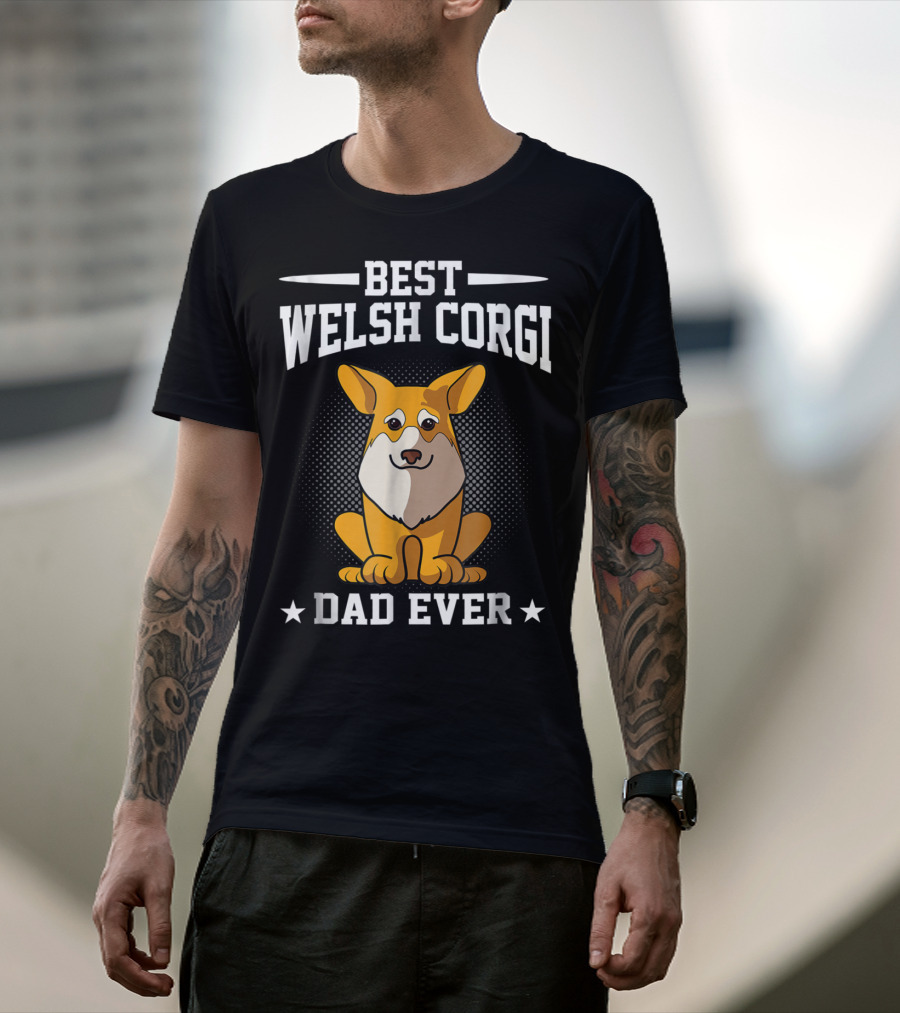 Best Welsh Corgi Dad Ever T-Shirt