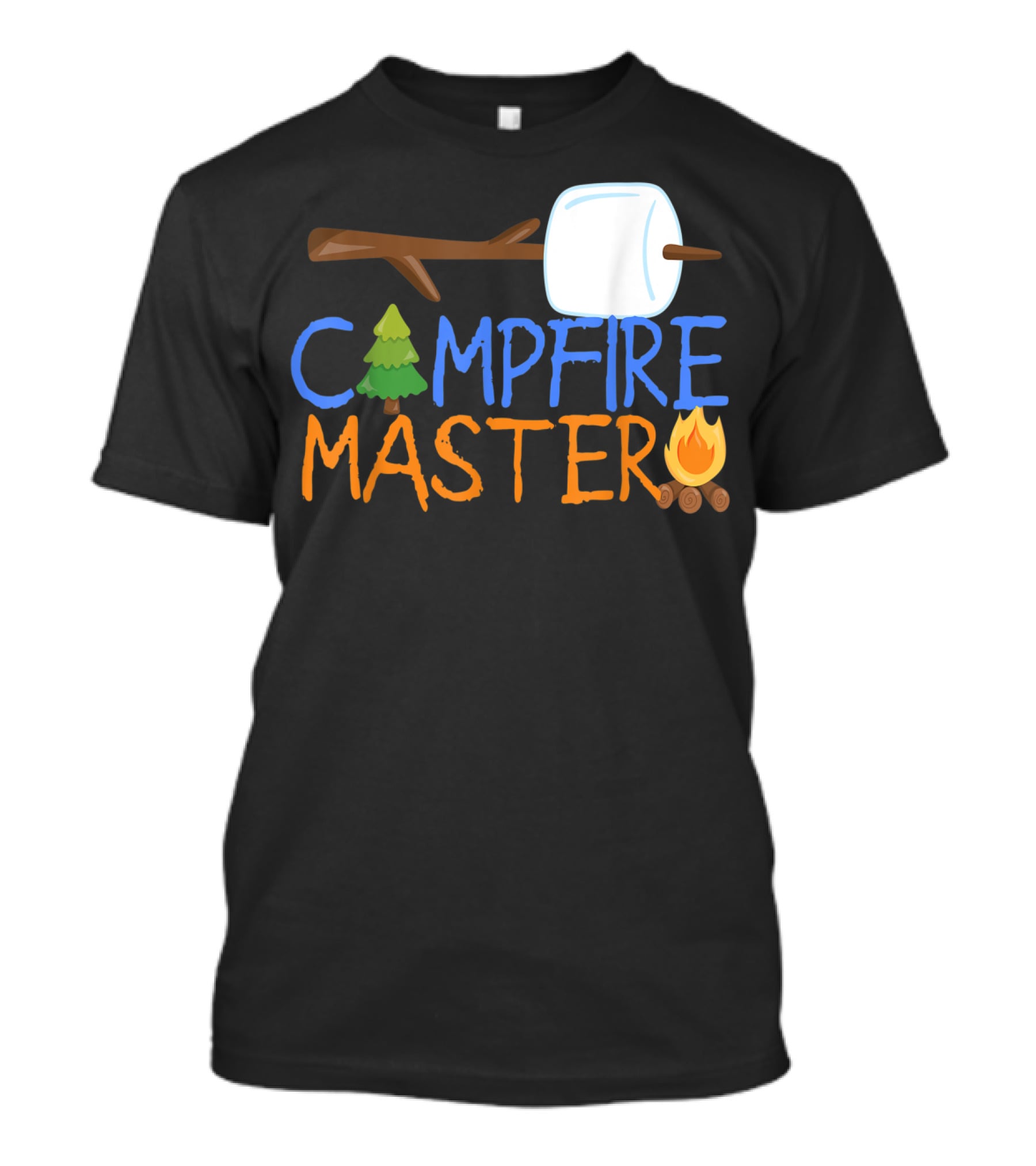 Campfire Master Dad Camping S'Mores Bonfire85 T-Shirt
