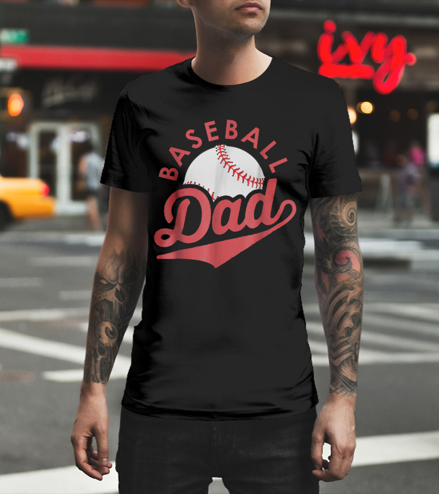 Baseball Dad Funny Softball T-Shirt