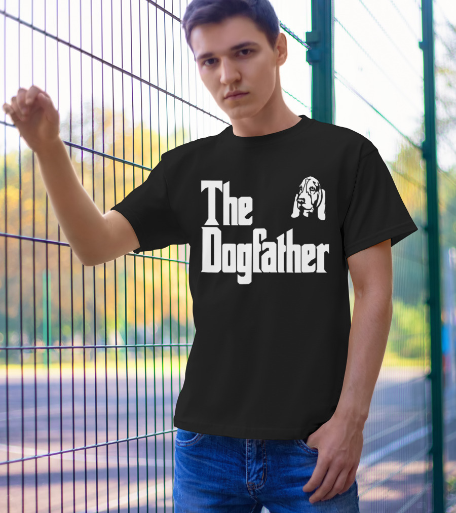 Basset Hound Dad The Dogfather Birthday Gift T-Shirt