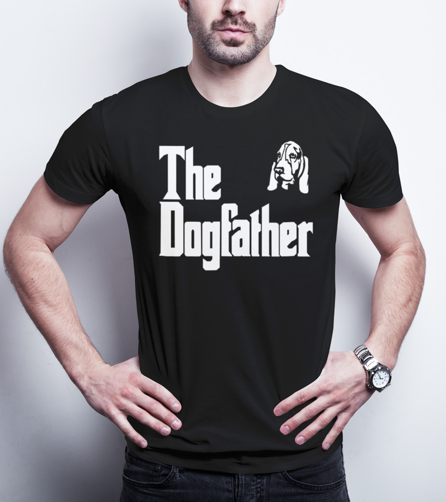 Basset Hound Dad The Dogfather Birthday Gift T-Shirt