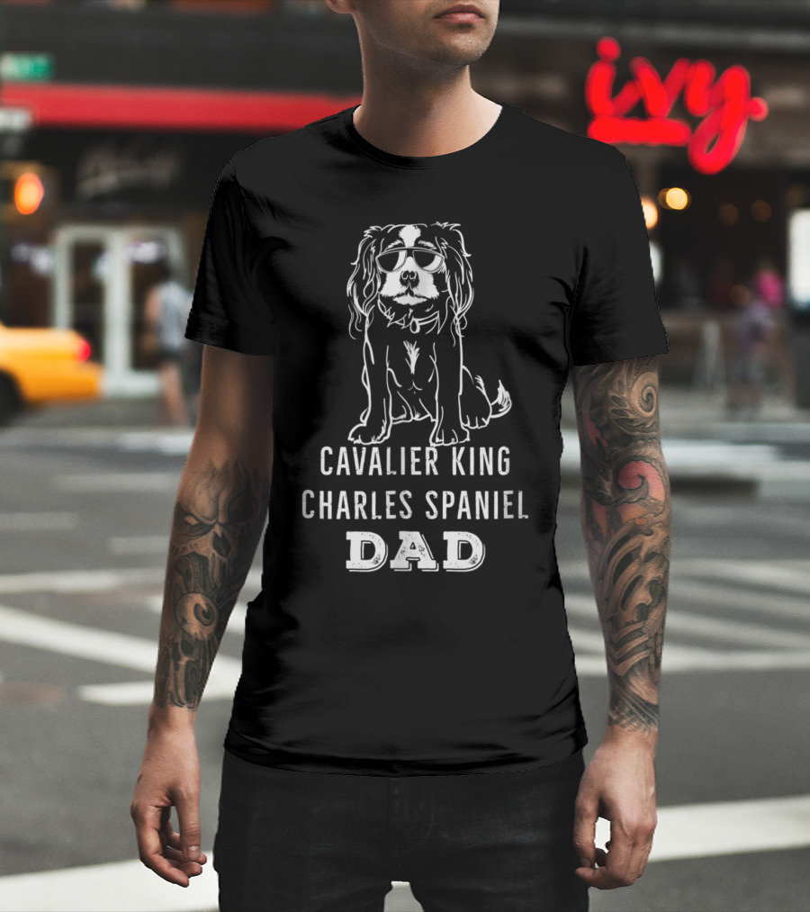 Cavalier King Charles Spaniel Dad T-Shirt
