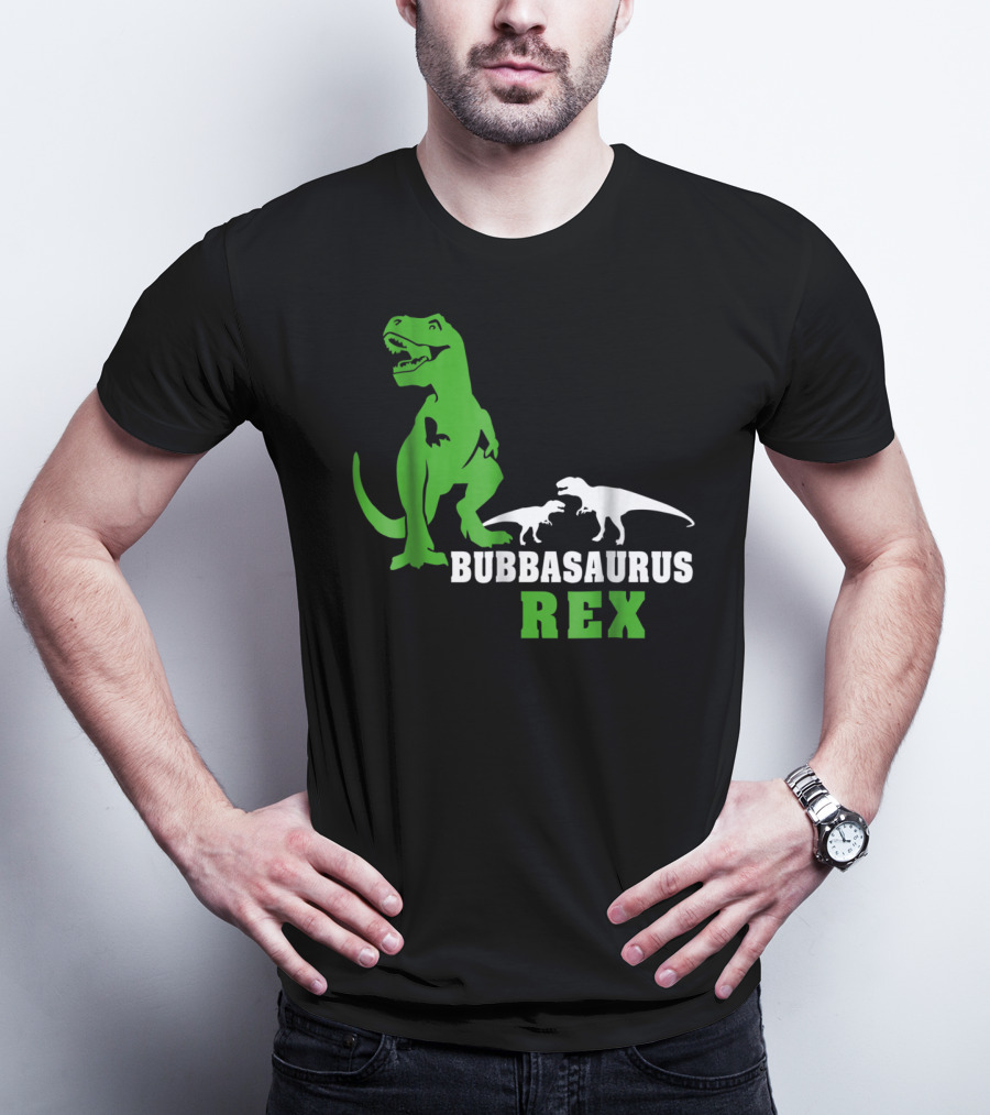 Bubbasaurus Rex Dinosaur Dad Men's T-Shirt