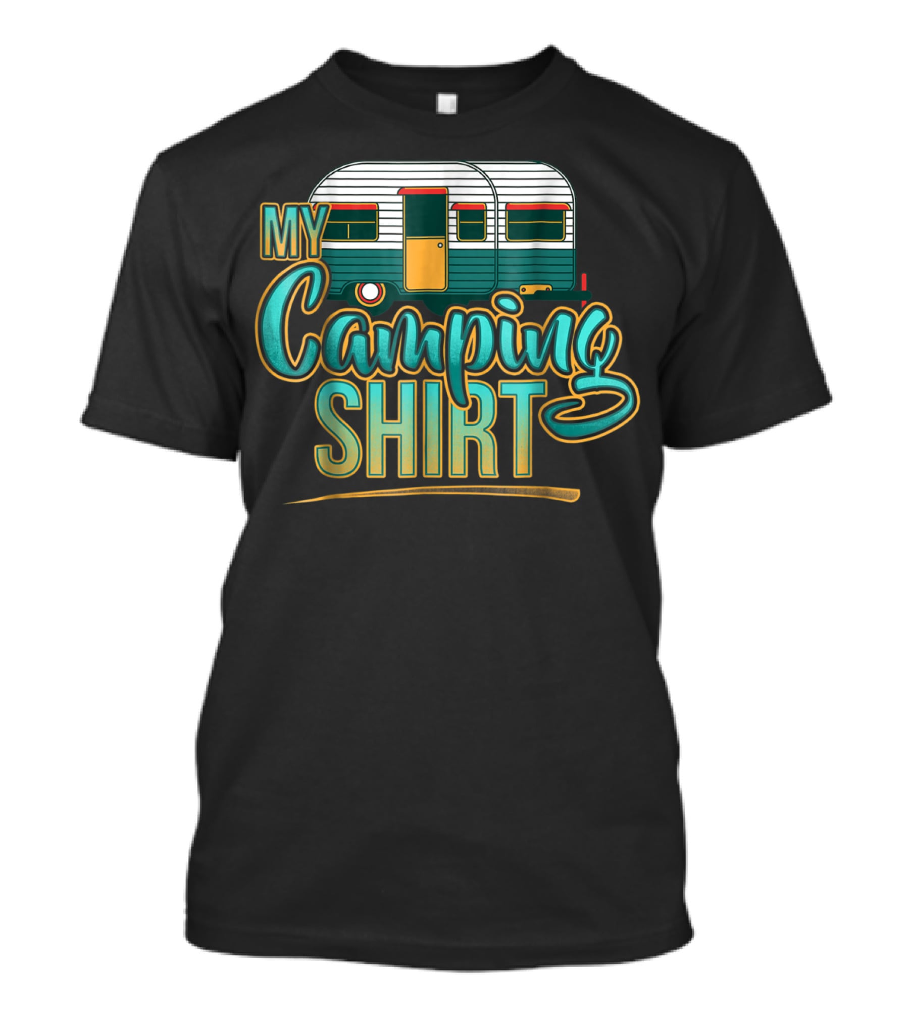 My Camping Shirt Funny RV Campfire Bonfire Dad Mom66 T-Shirt