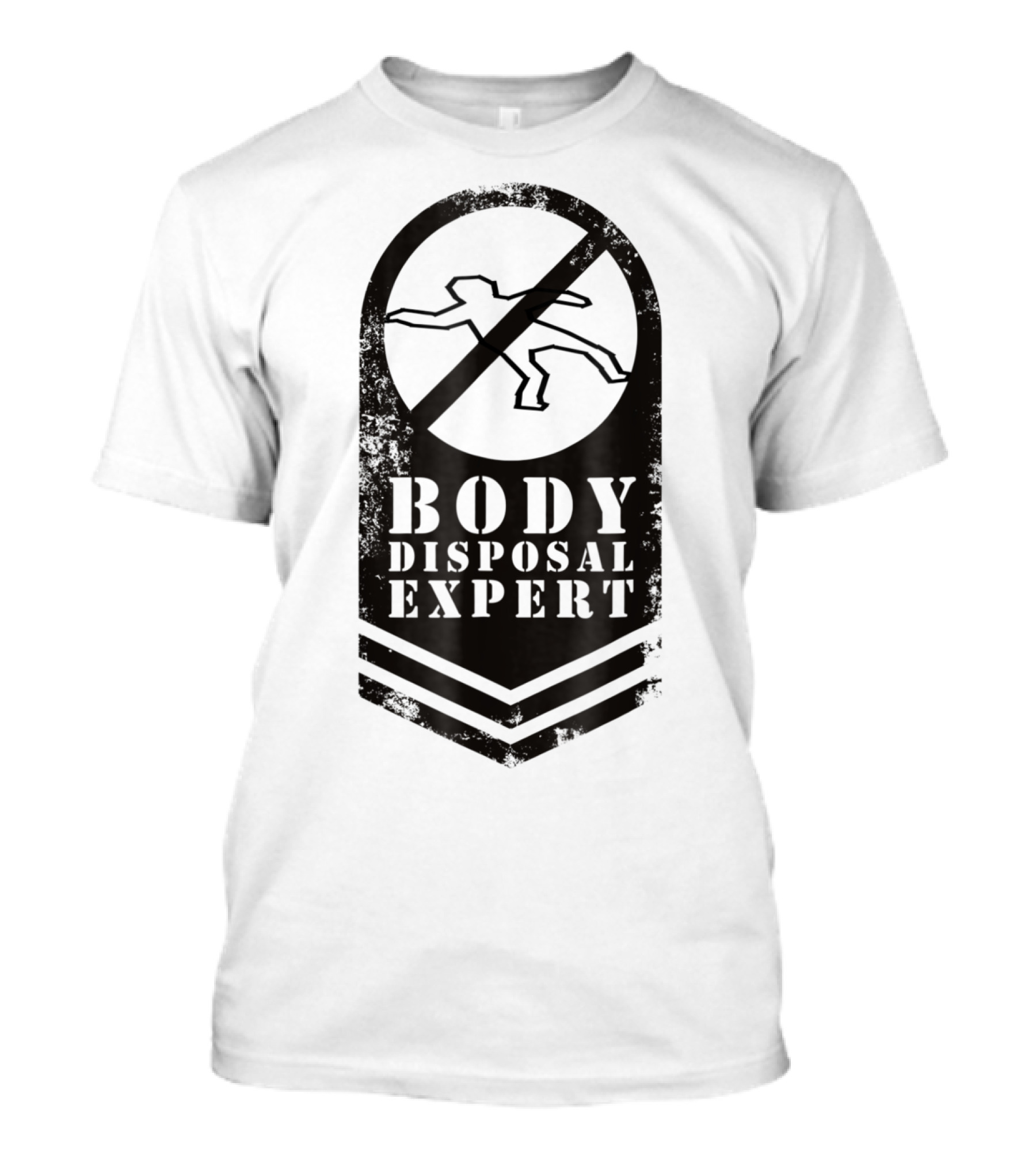 Angry Protective Dad Body Disposal Expert Iconic Shield T-Shirt
