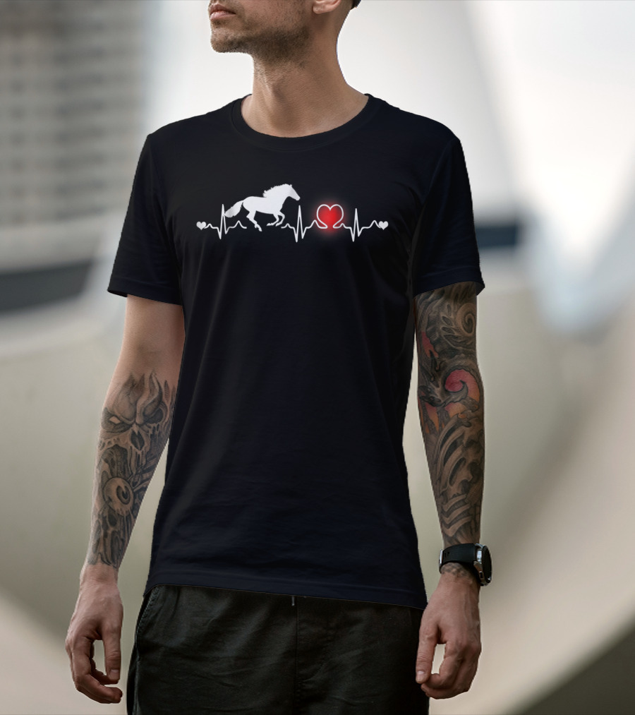 Appaloosa Horse Heartbeat Love Pulse T-Shirt