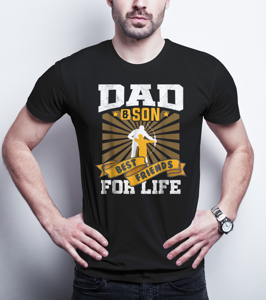 Dad Son Best Friends Archer Life T-Shirt