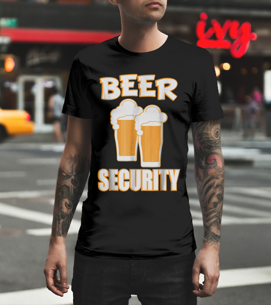 Beer Security Cool Dad T-Shirt