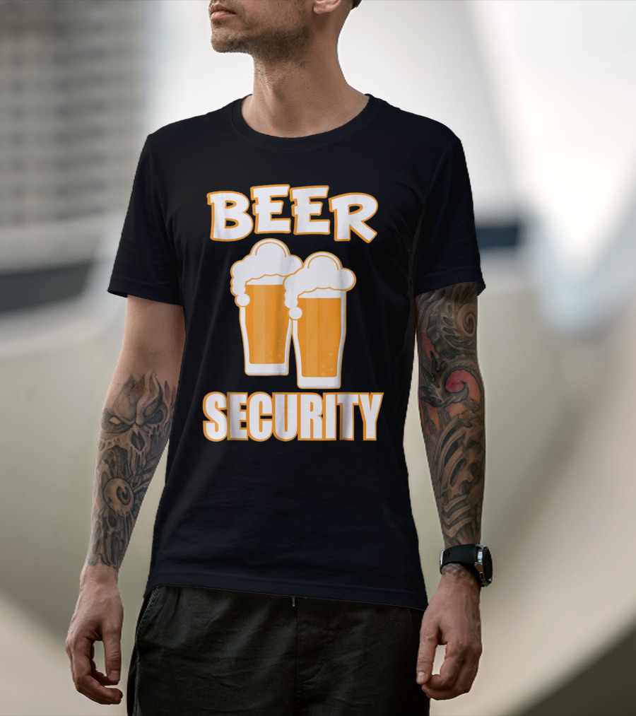 Beer Security Cool Dad T-Shirt