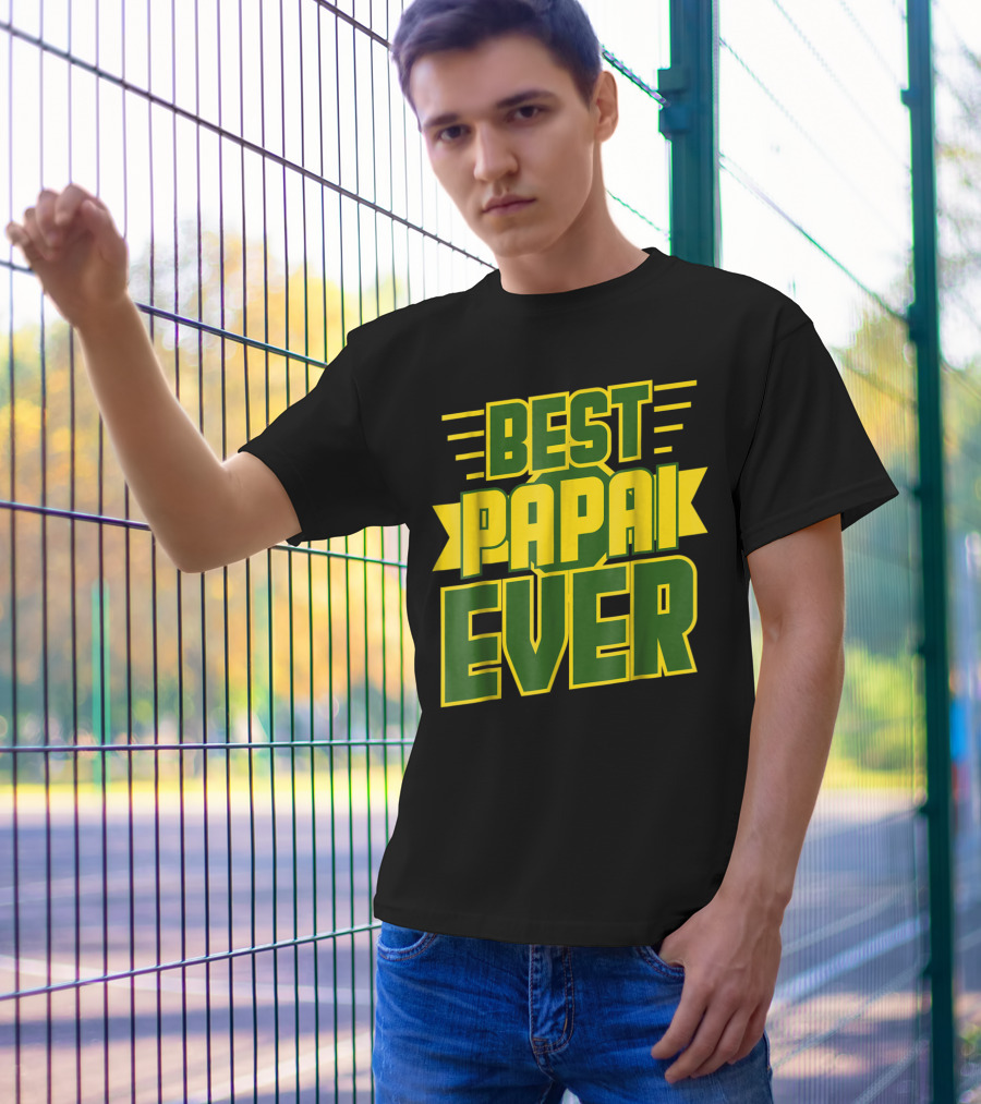 Best Papai Ever Awesome Brazilian Dad Brazil T-Shirt