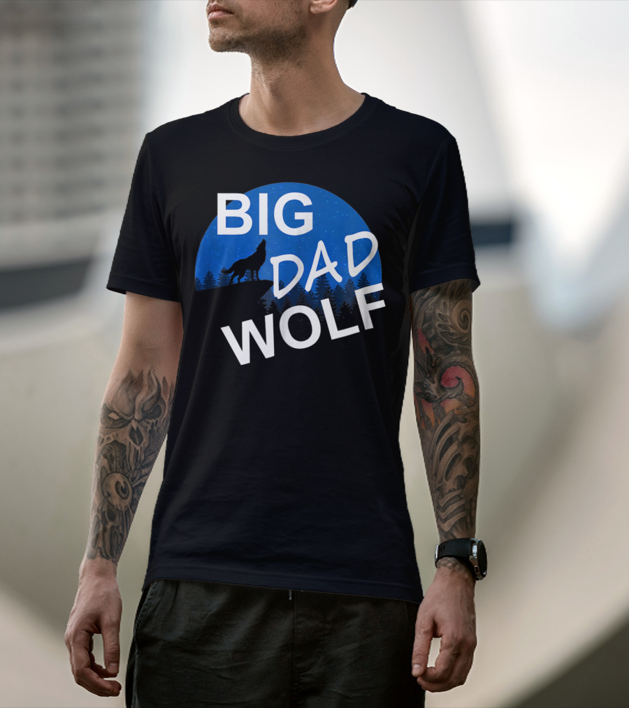 Big Dad Wolf Howling At The Moon 69 T-Shirt