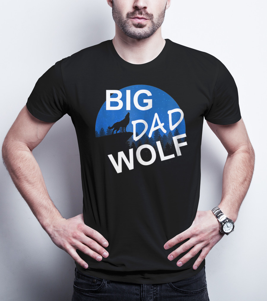 Big Dad Wolf Howling At The Moon 69 T-Shirt