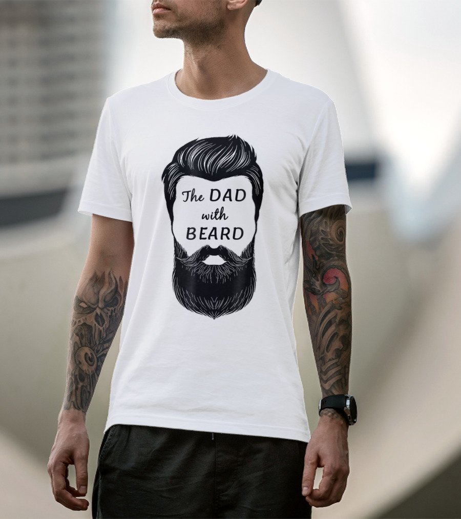 The Awesome Dad With Beard T-Shirt