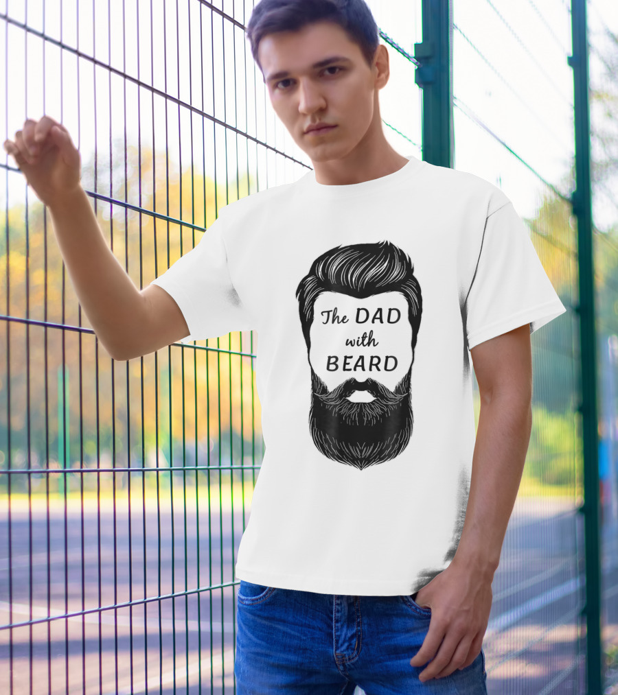 The Awesome Dad With Beard T-Shirt