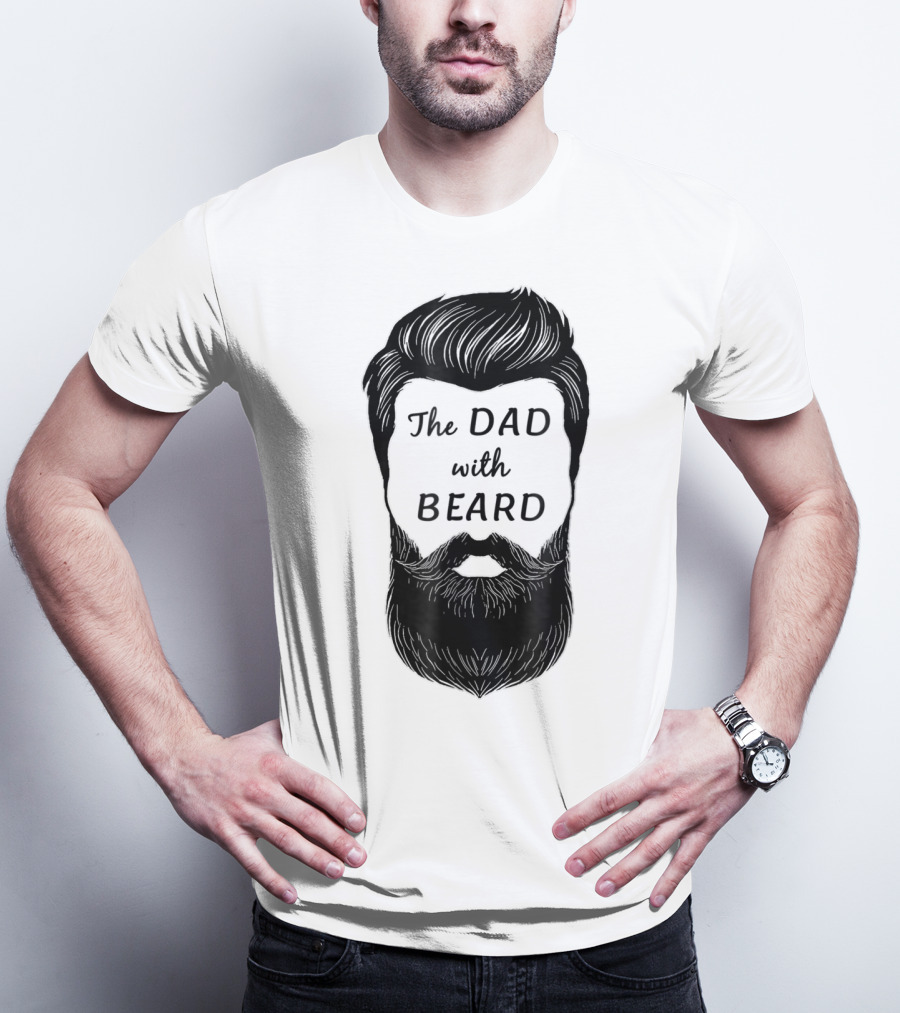 The Awesome Dad With Beard T-Shirt