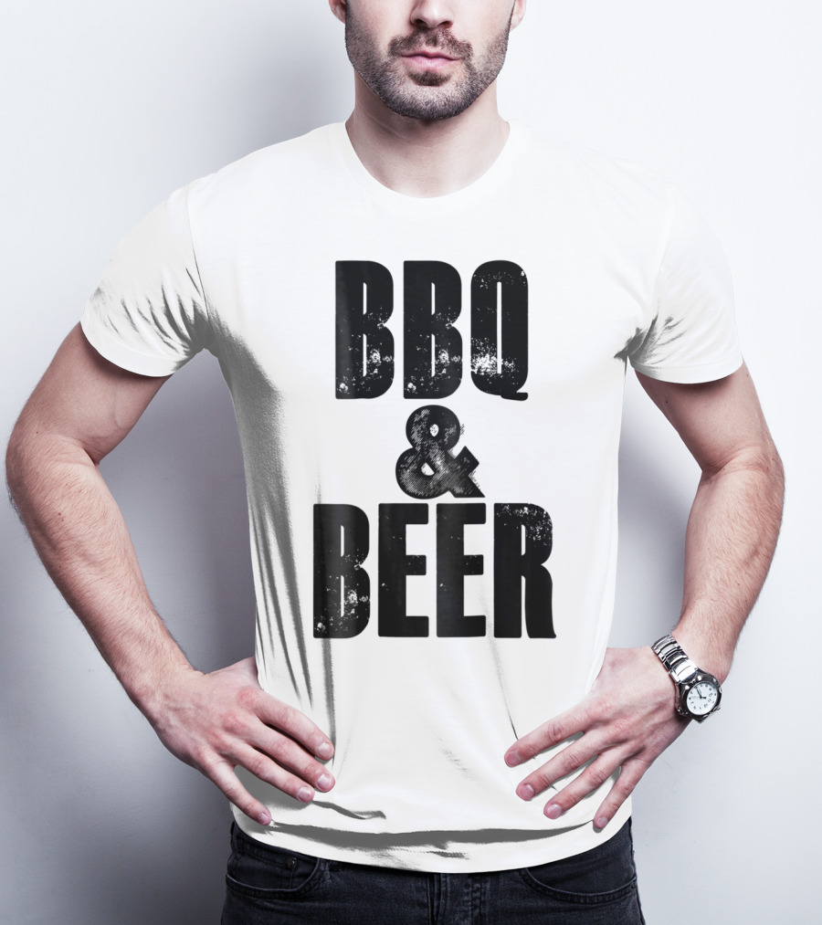 BBQ And Beer Dad Father Papa Husband BBQ And Beer T-Shirt