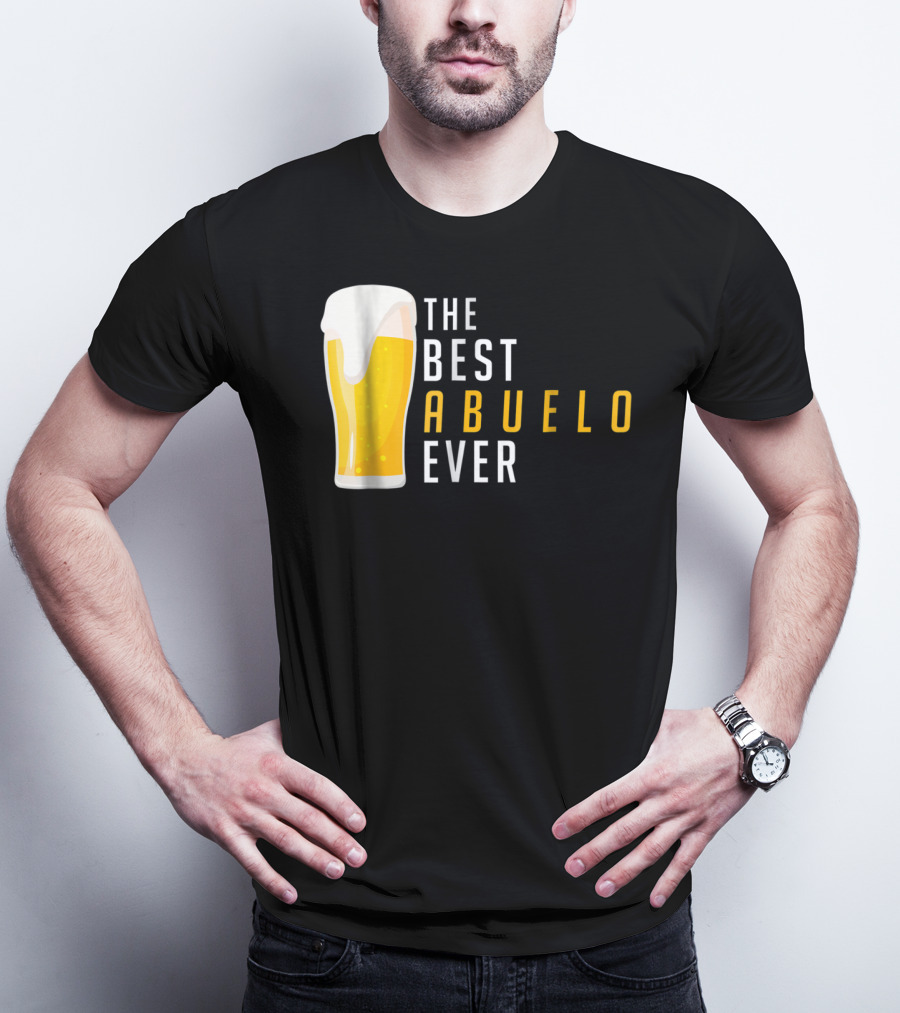The Best Abuelo Ever Beer Glass T-Shirt