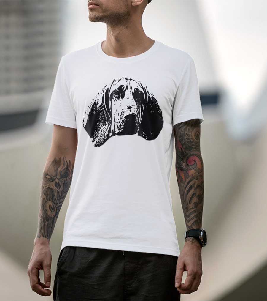 Bloodhound Face Dog Mom Or Dad T-Shirt