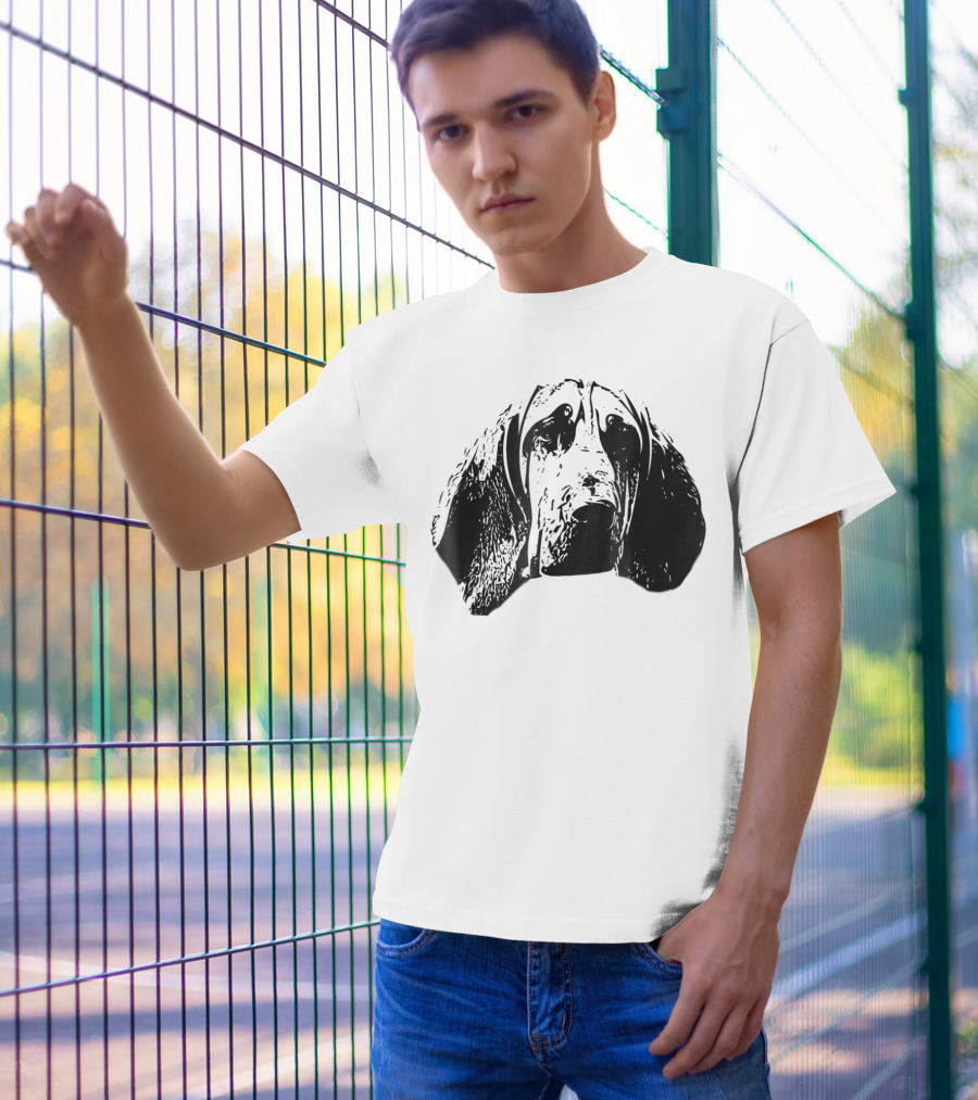 Bloodhound Face Dog Mom Or Dad T-Shirt