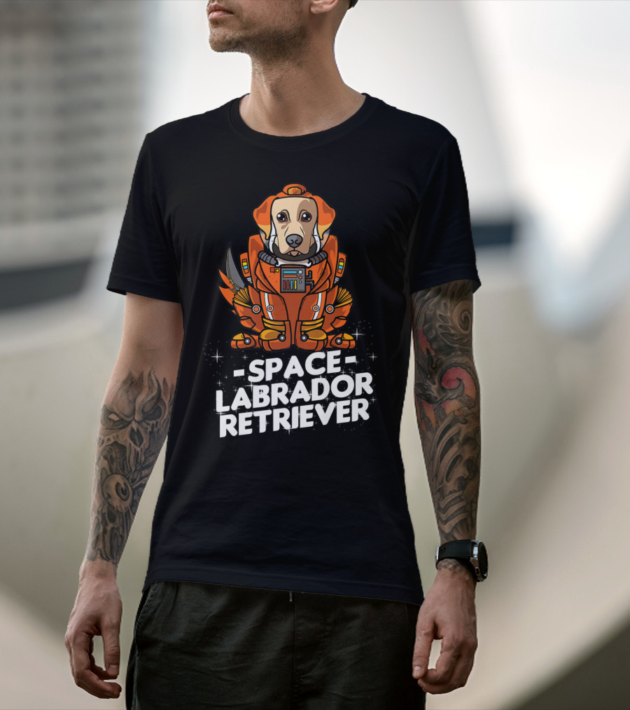 Space Labrador Retriever Space Suit Dog T-Shirt