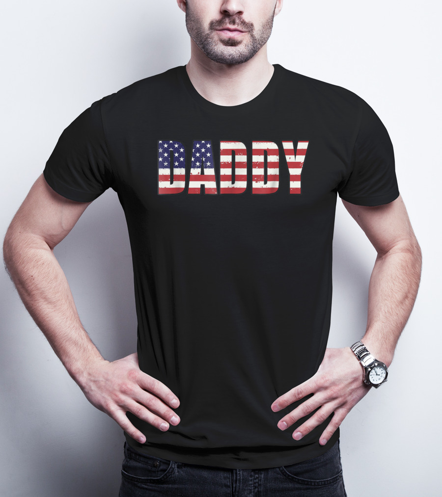 Daddy American Flag T-Shirt