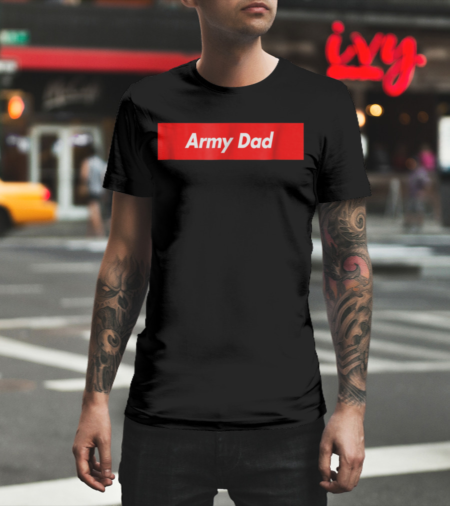 Army Dad Red Box T-Shirt