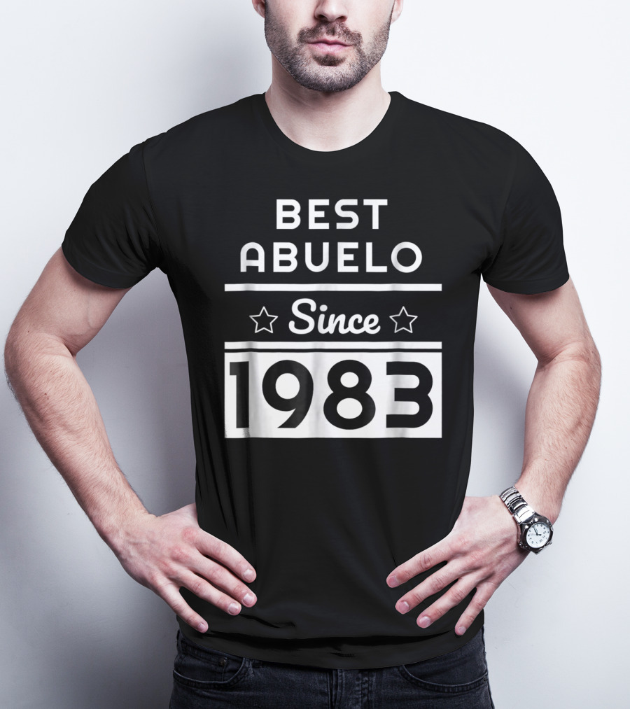 Best Abuelo Since 1983 Mexican Dad Birthday T-Shirt