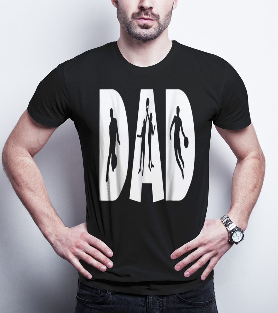 Basketball Dad Silhouette Sports Enthusiast Father's T-Shirt