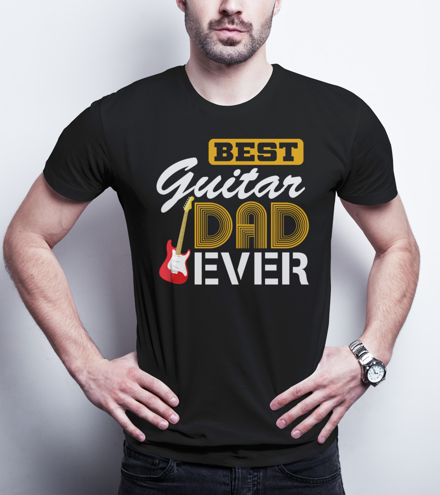Best Guitar Dad Ever Electric Guitarist Father's Day T-Shirt
