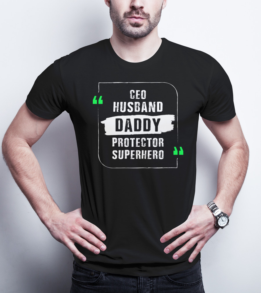 CEO Husband Daddy Protector Superhero T-Shirt