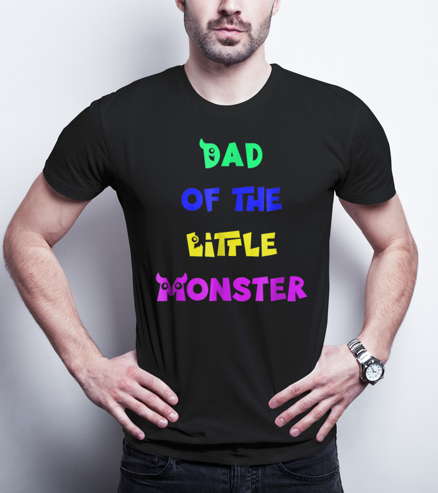 Dad Of The Little Monster Funny Halloween Costumes65 T-Shirt
