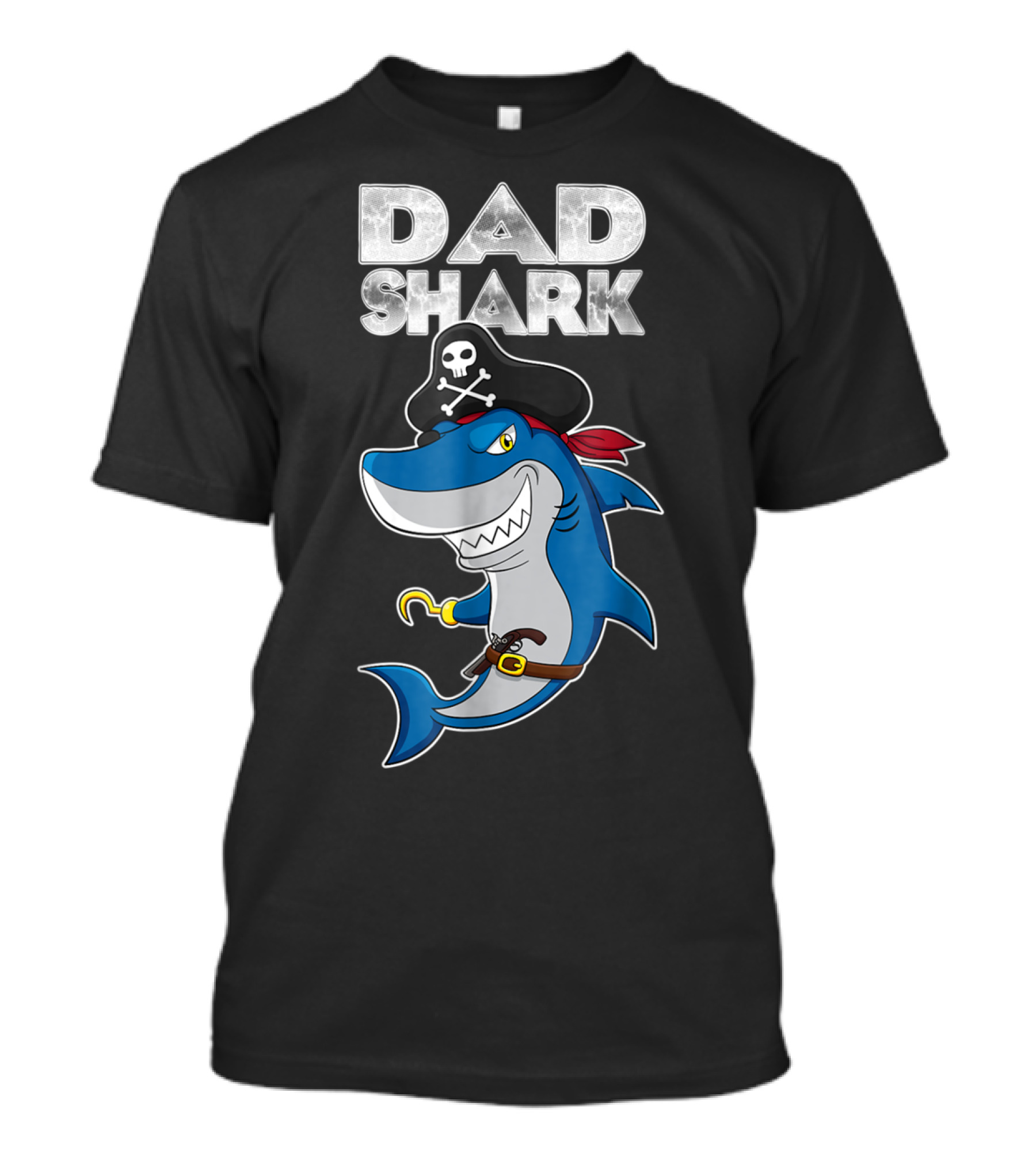 Dad Shark Pirate Halloween Matching Family85 T-Shirt