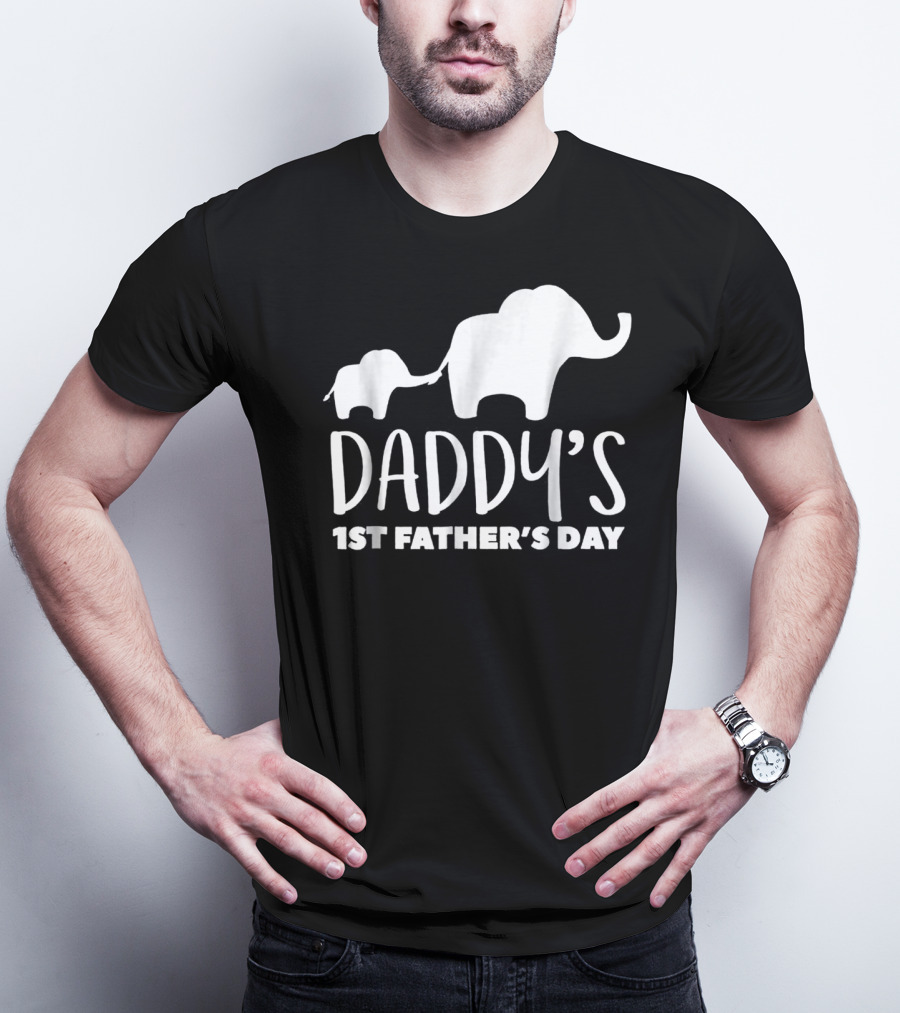 Daddy's 1st Father's Day Elephant87 T-Shirt