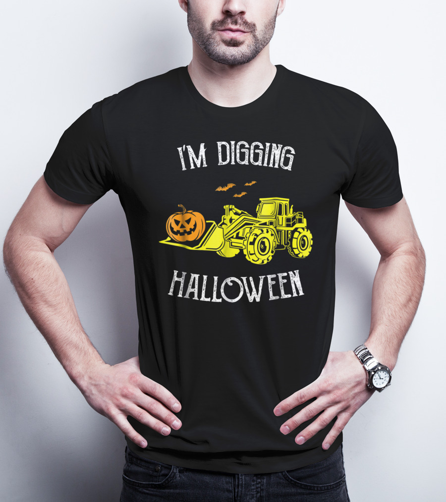 I'm Digging Halloween Best Construction Worker Dad Punny S43 T-Shirt