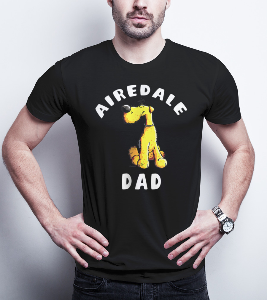 Airedale Terrier Dad T-Shirt