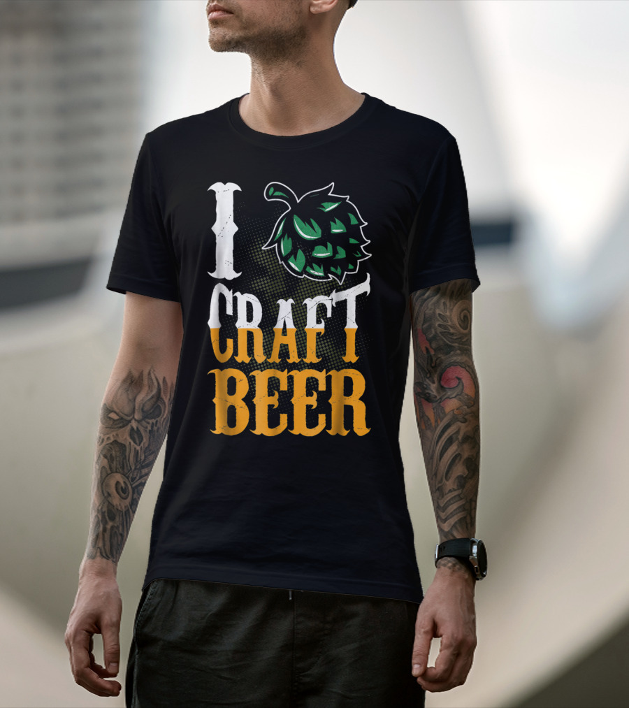Brew Dad I Craft Beer I Love Craft Beer Hops T-Shirt