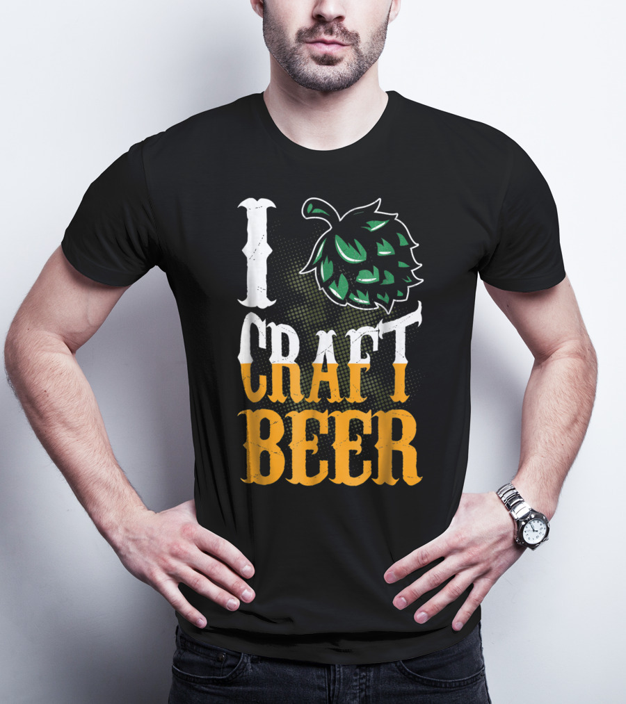 Brew Dad I Craft Beer I Love Craft Beer Hops T-Shirt