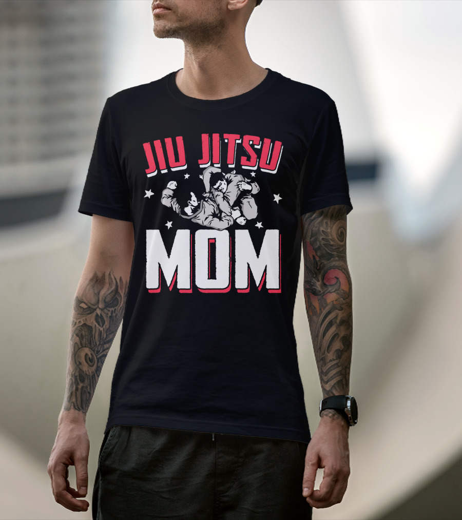 Jiu Jitsu Mom Stars Martial Arts Player T-Shirt