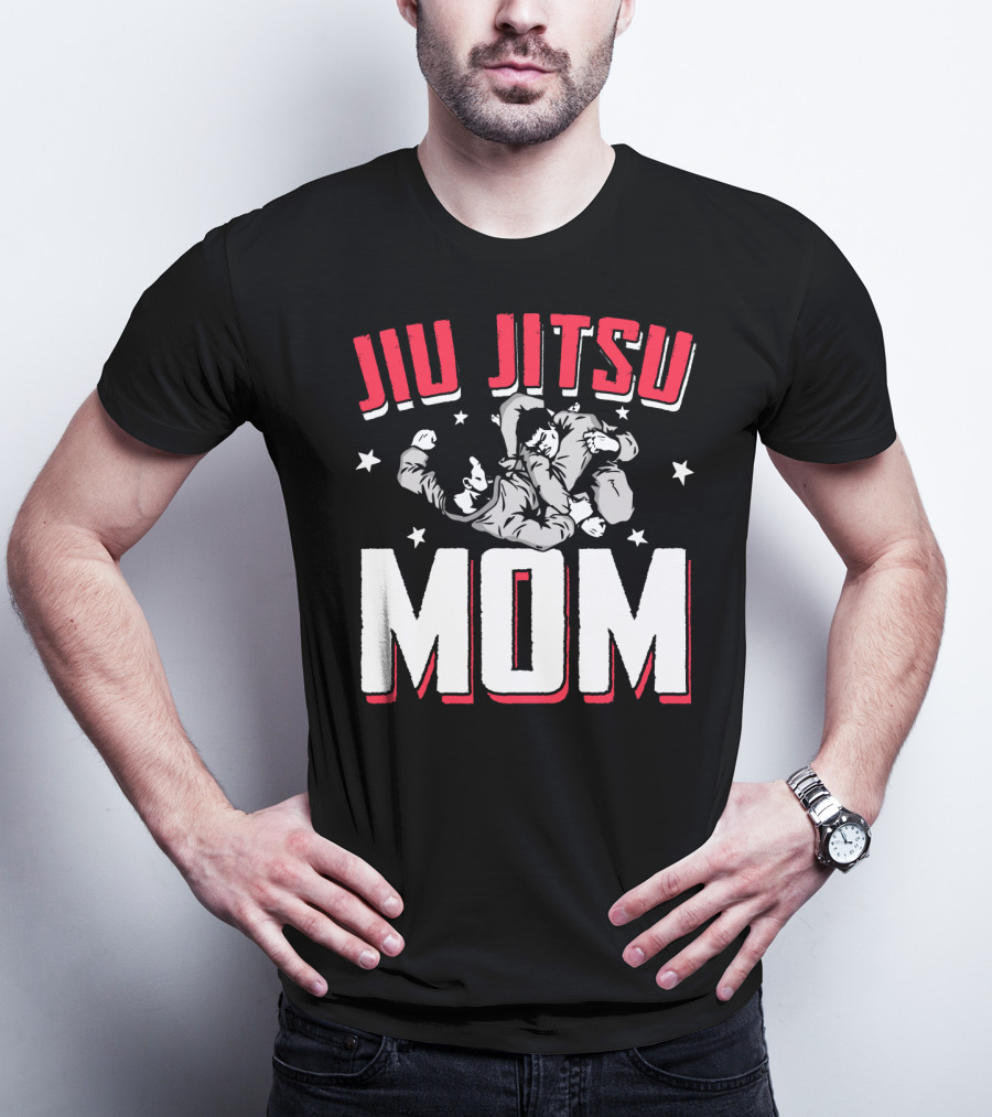 Jiu Jitsu Mom Stars Martial Arts Player T-Shirt