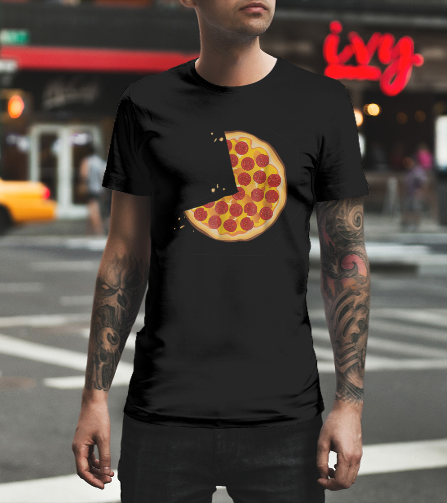 Matching Pizza Slice With 2 Kids Babies Twins Funny81 T-Shirt
