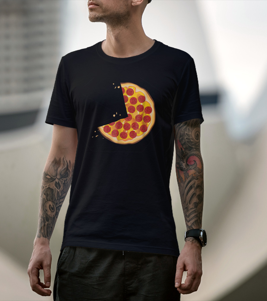 Matching Pizza Slice With 2 Kids Babies Twins Funny81 T-Shirt