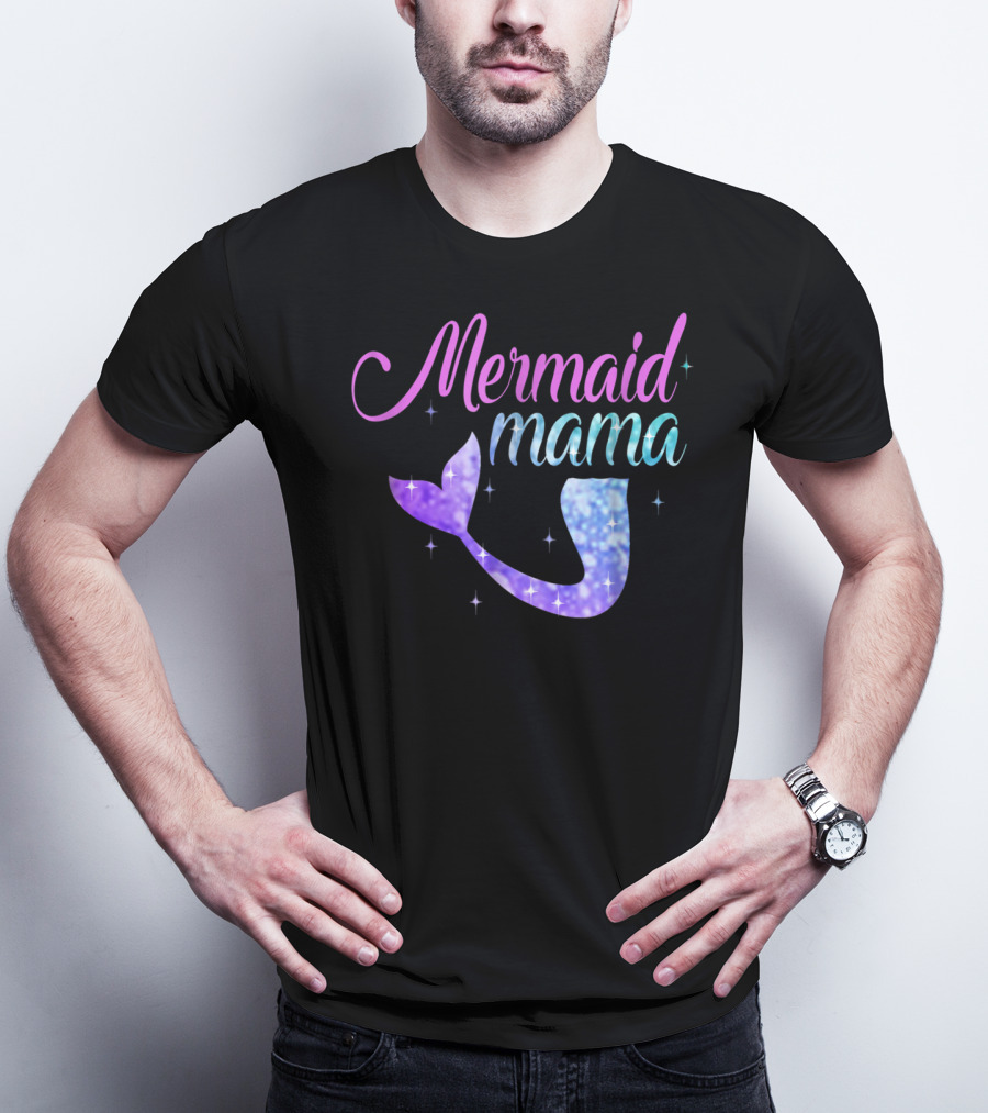 Mermaid Mama Sparkling Tail T-Shirt