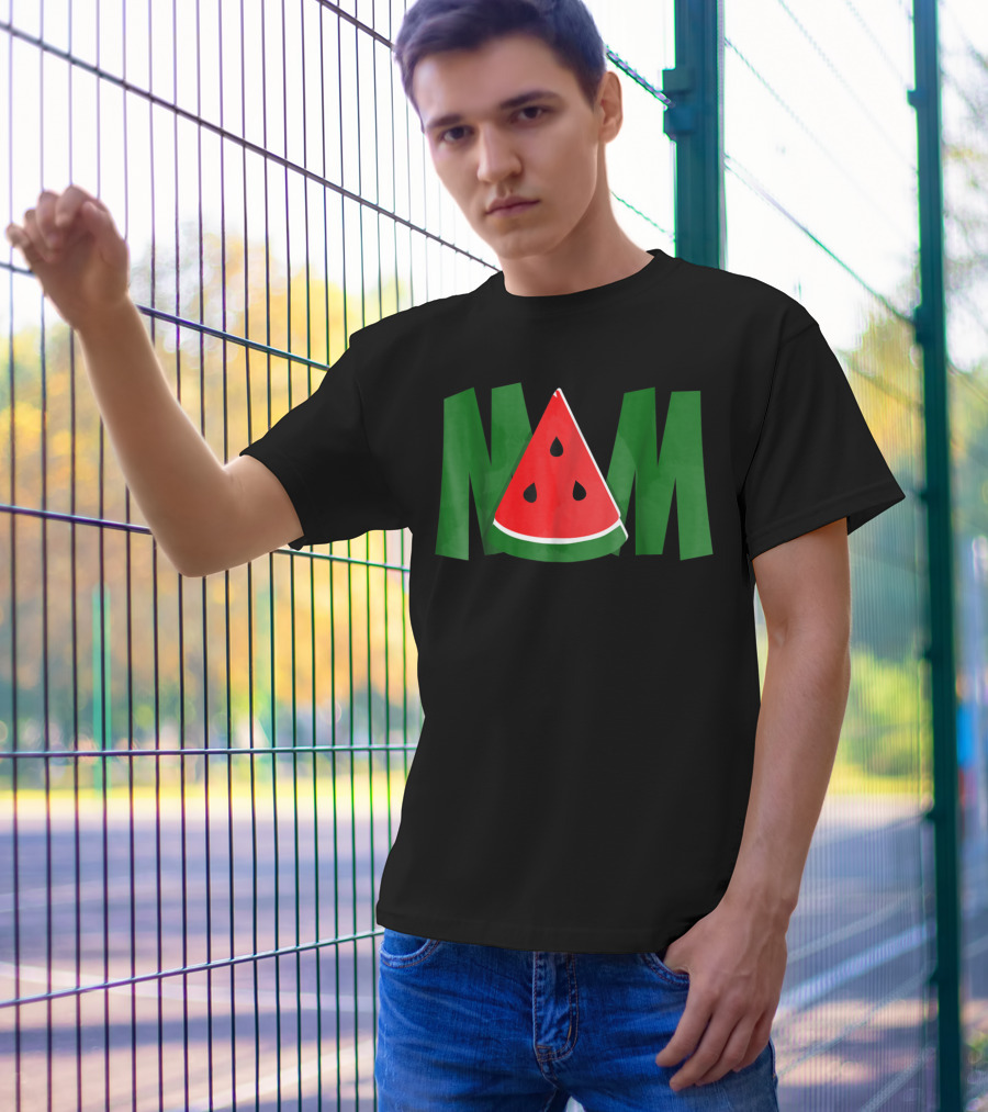 MOM Watermelon Slice Fun T-Shirt