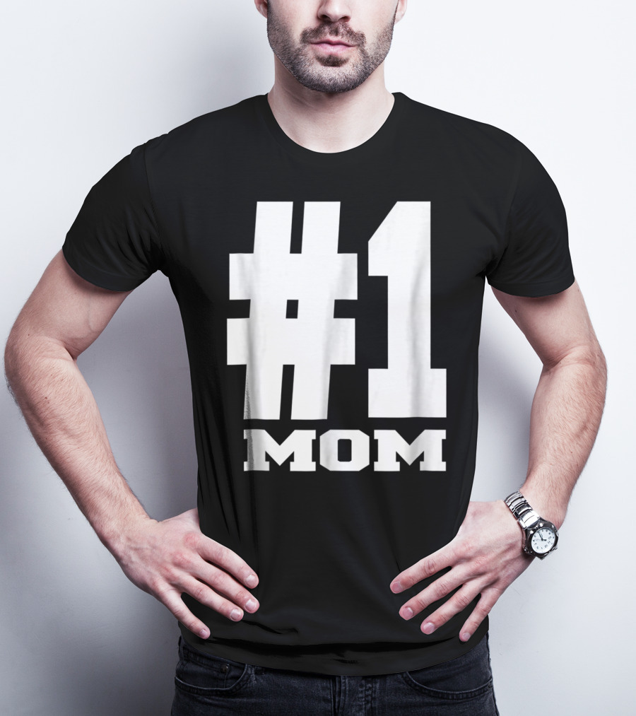 1 Mom Tees Number One Mom Fancy S68 T-Shirt