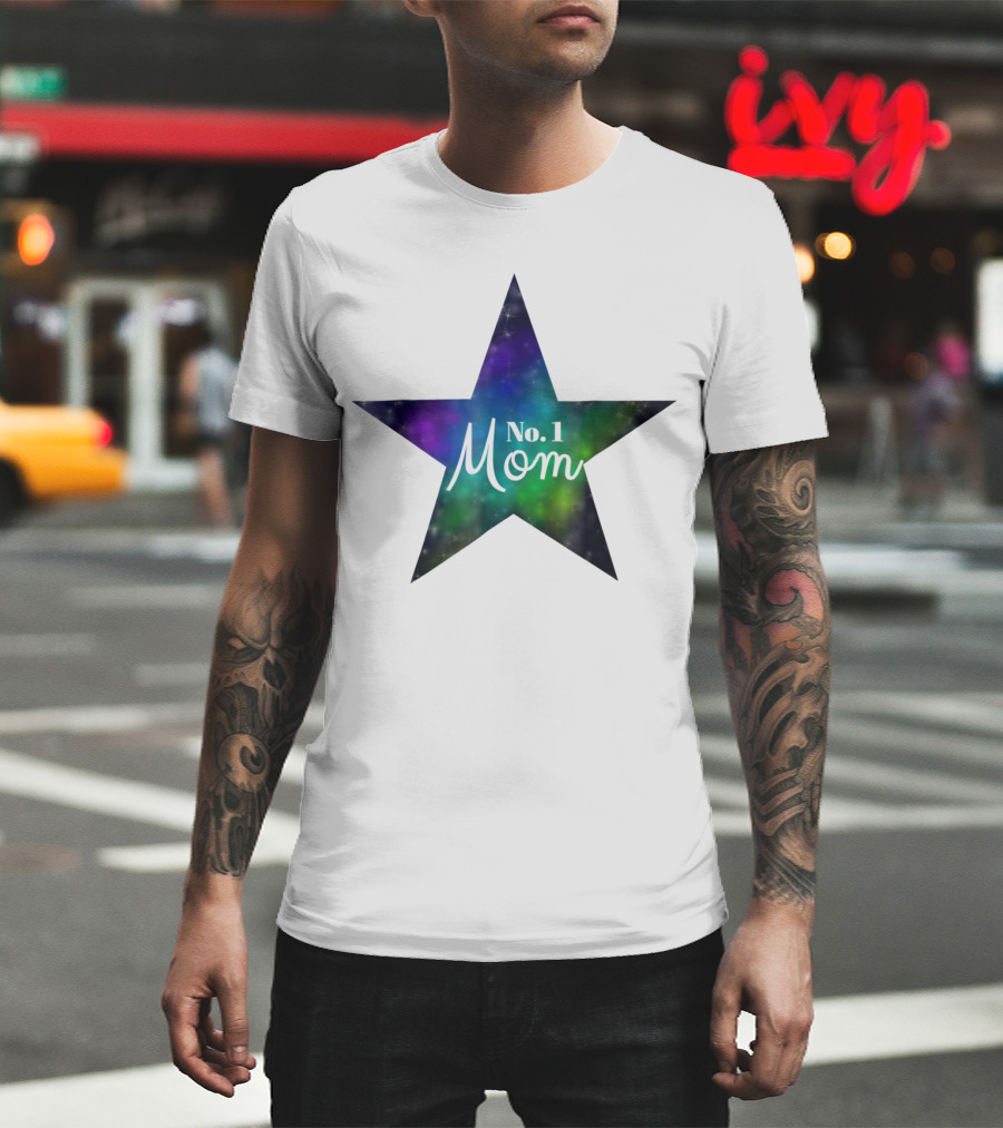 No. 1 Mom Star Galaxy Best Mom In The World T-Shirt