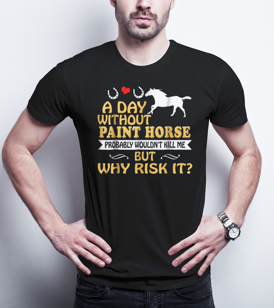 A Day Without Paint Horse Probably Wouldn't Kill Me But Why Risk It T-Shirt